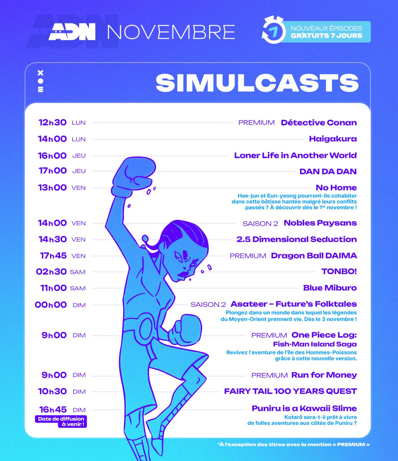 ADN dévoile son line-up de novembre - Game Cover