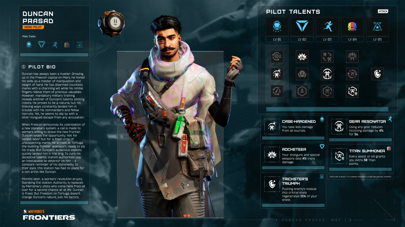 Duncan, le nouveau pilote de War Robots: Frontiers se dévoile en vidéo ...