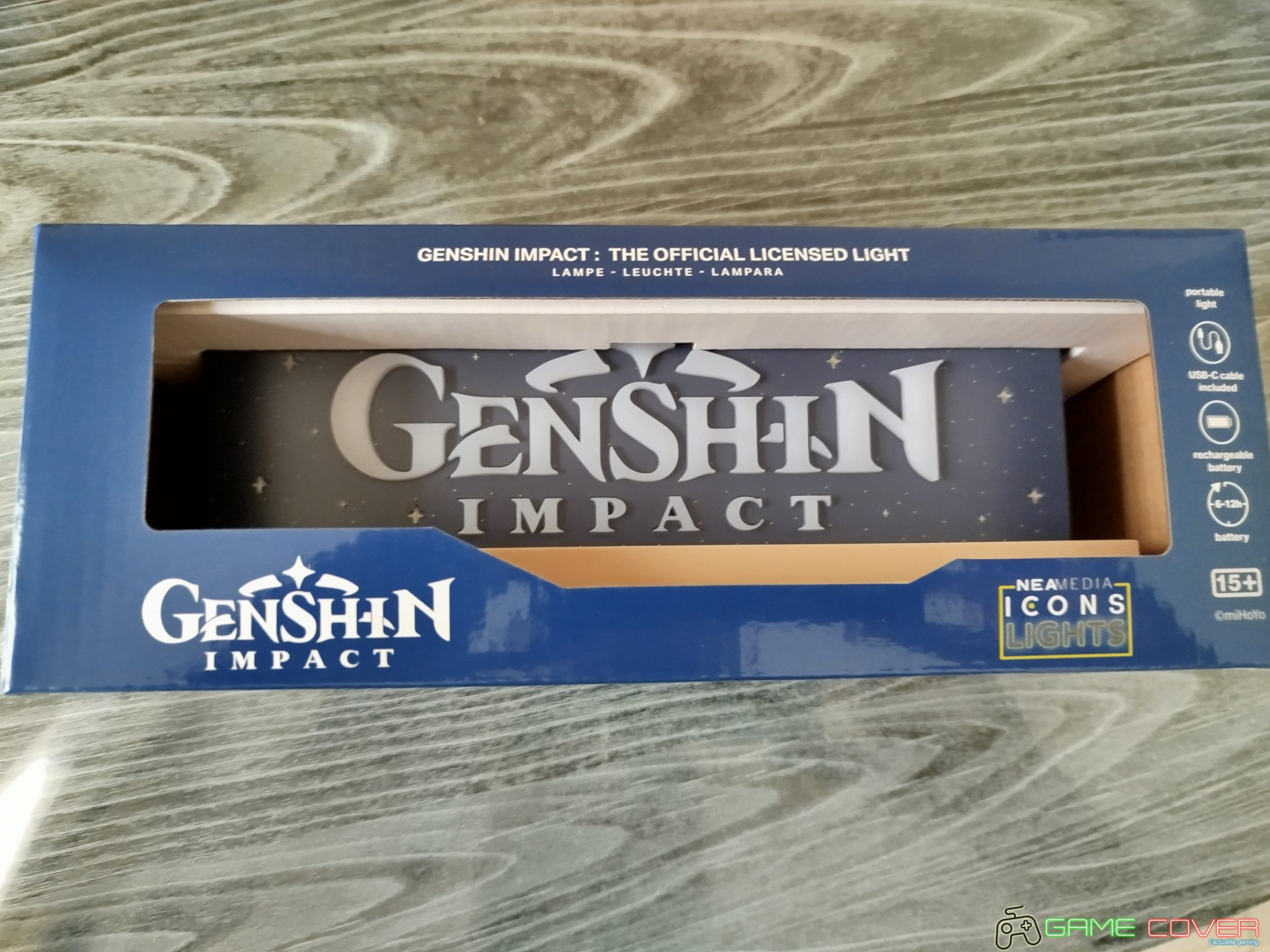[Unboxing] Lampe logo - Genshin Impact - Game Cover